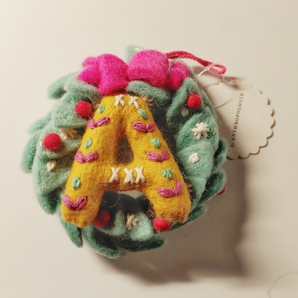 Anthropologie | Holiday | Htf Deck The Halls A Monogram Ornament | Poshmark